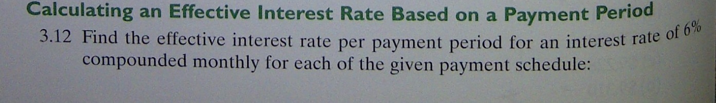 Find the effective interest rate per payment period | Chegg.com