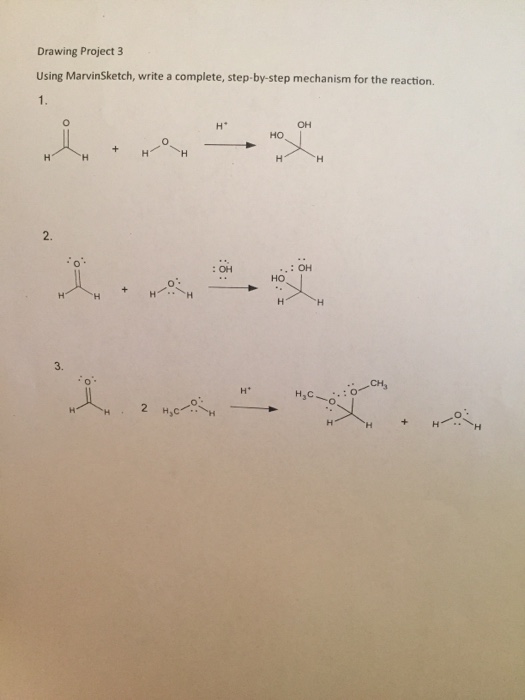 Solved Using MarvinSketch, write a complete, step by-step | Chegg.com