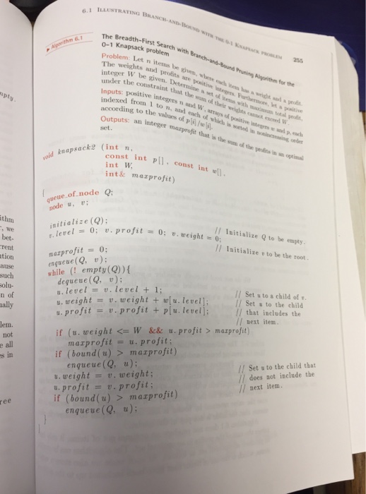 Solved 1 Use 6.1 (The Breadth-First Search with Branch and | Chegg.com