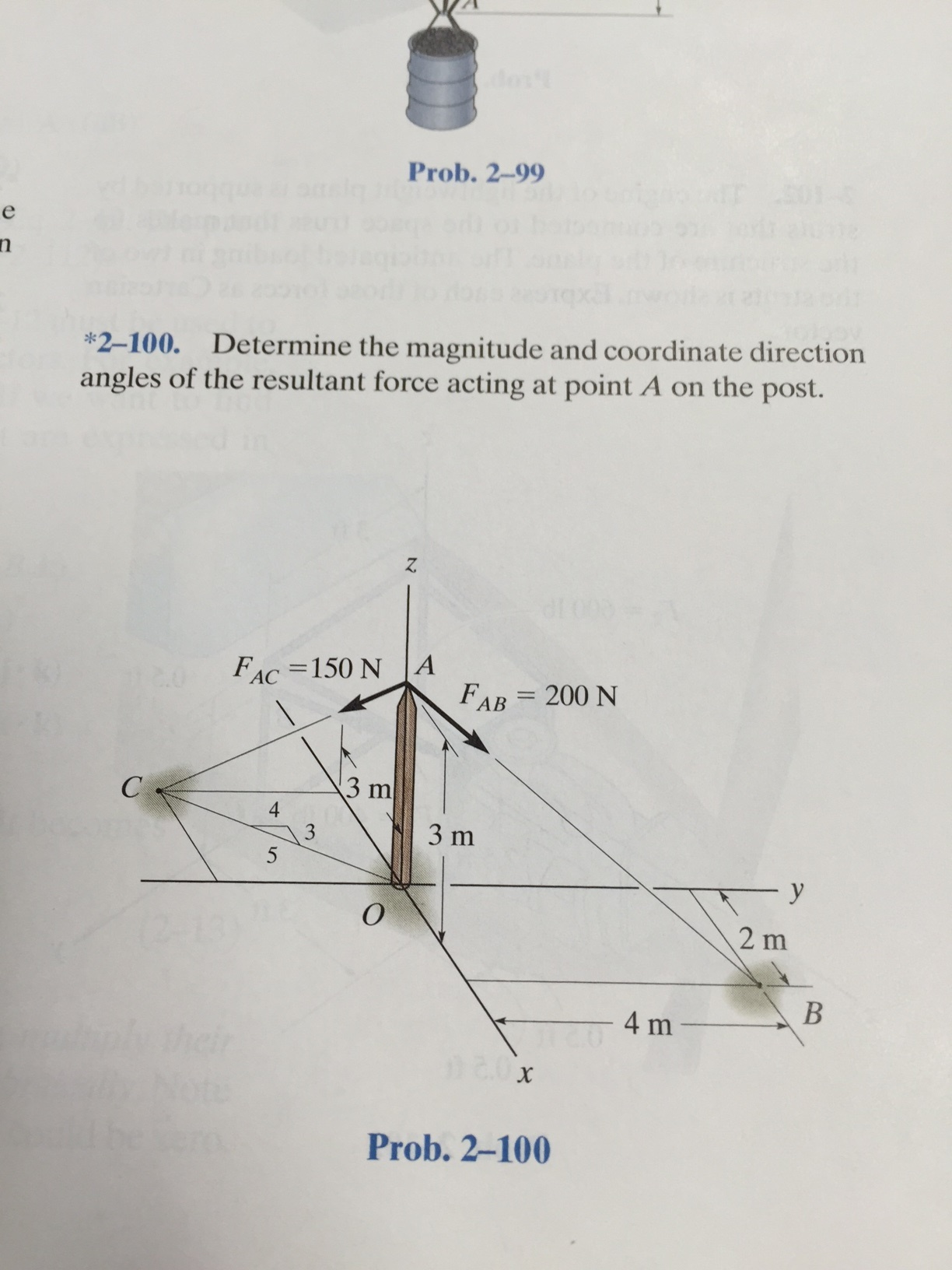 Solved Determine The Magnitude And Coordinate Direction