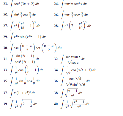Solved hi could please help me with questions integration by | Chegg.com