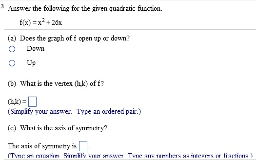 Solved Graph the function f (x) = x2 + 2x- 1 by starting | Chegg.com
