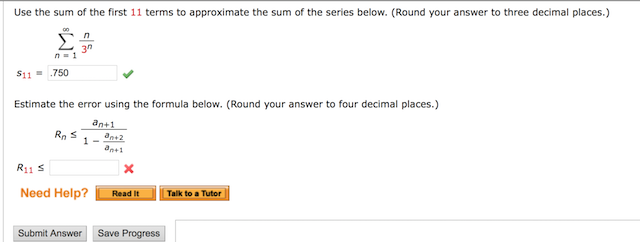 Solved Use the sum of the first 11 terms to approximate the | Chegg.com