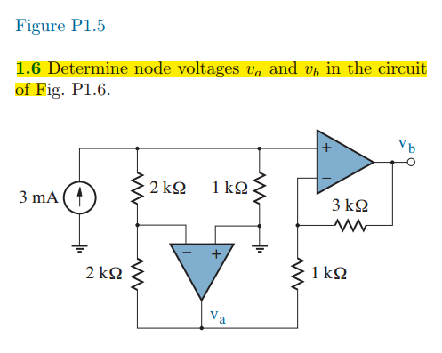 Solved: Determine Node Voltages Va And Vb In The Circuit O... | Chegg.com
