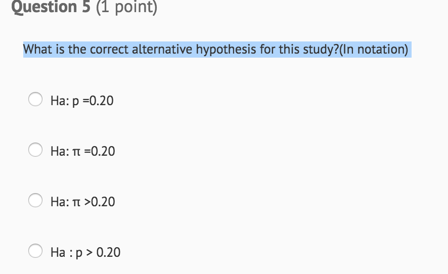 Solved Question 5 (1 point) What is the correct alternative | Chegg.com