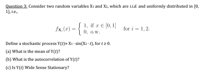 Solved Consider two random variables X1 and X2, which are | Chegg.com