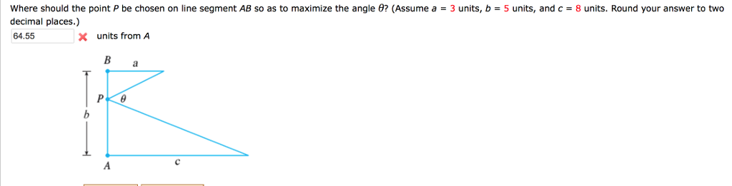 Solved Where should the point P be chosen on line segment AB | Chegg.com