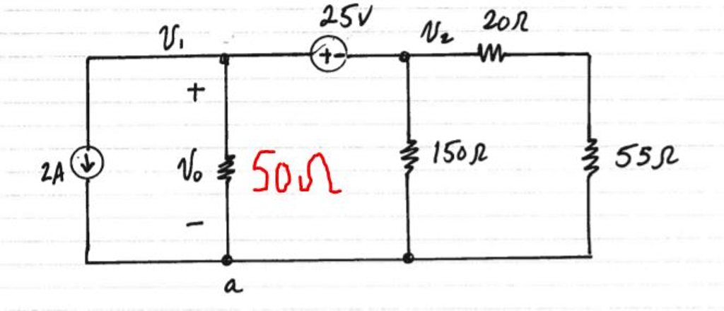 Solved Use nodal analysis and supernode method to find Vo | Chegg.com