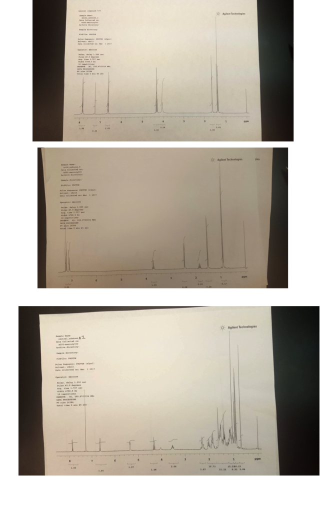 Solved In an organic chemistry lab, we are given an unknown | Chegg.com