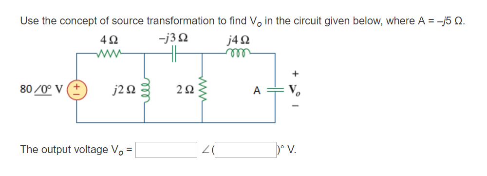 Solved Use the concept of source transformation to find V_o | Chegg.com