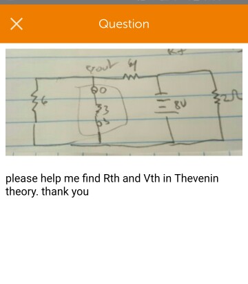 Solved Find Rth and Vth in Thevenin theory. thank you | Chegg.com