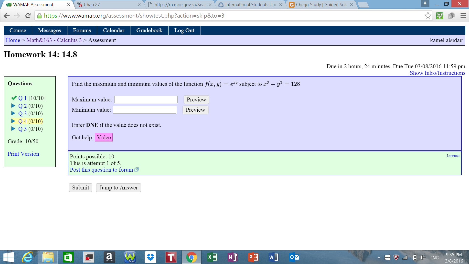 Solved x' D WAMAP Assessment ×、A Chap 27 | Chegg.com