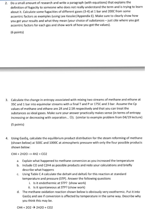 For these problems you will need to use GasEq. It may | Chegg.com