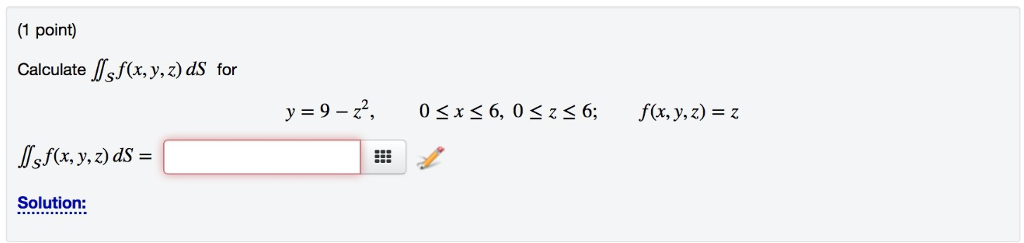 Solved MAT267 (Calc. 3) Solve the problem below, using the | Chegg.com