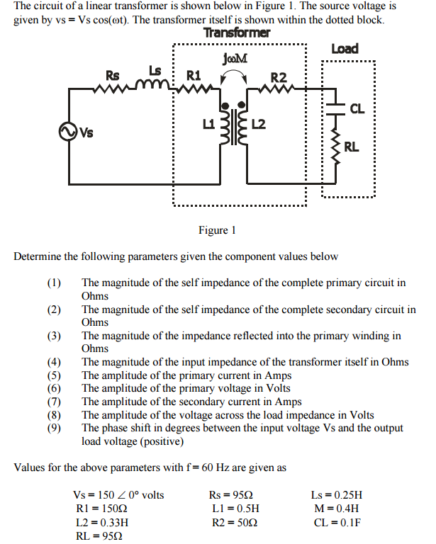 Solved The circuit of a linear transformer is shown below in | Chegg.com Solved The circuit of a linear transformer is shown below in | Chegg.com
