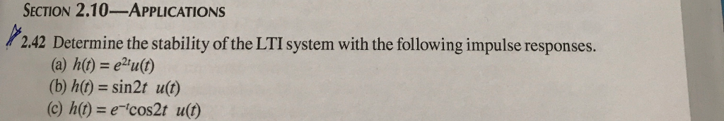 Solved SECTION 2.10-APPLICATIONS 2.42 Determine the | Chegg.com