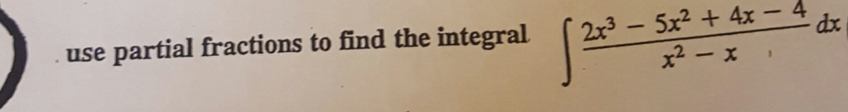 Solved Use partial fractions to find the integral integral | Chegg.com