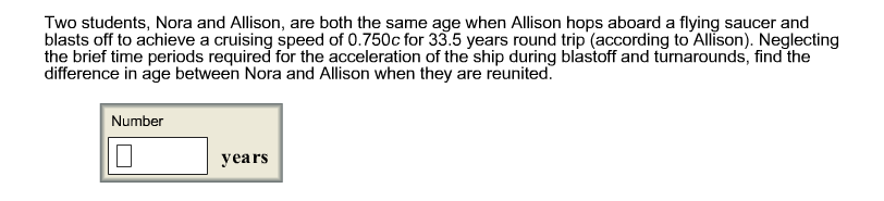 Solved Two students, Nora and Allison, are both the same age | Chegg.com