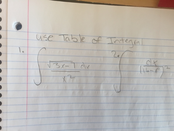 Solved Use table of Interval integration squareroot 3x - 7 | Chegg.com