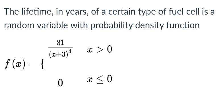 Solved a)Verify that f(x) is a valid probability density | Chegg.com