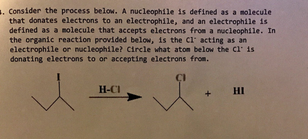 Solved Consider the process below. A nucleophile is defined | Chegg.com