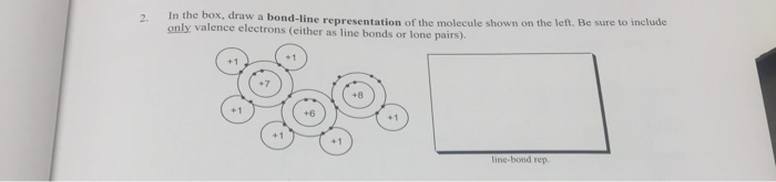 Solved In the box, draw a bond-line representation of the | Chegg.com