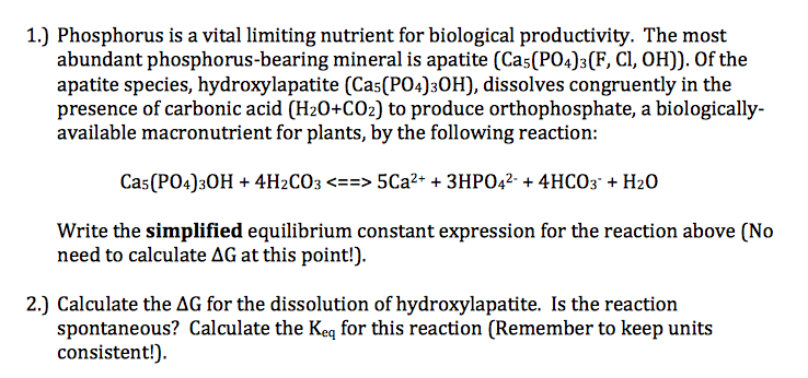 1.) Phosphorus is a vital limiting nutrient for | Chegg.com