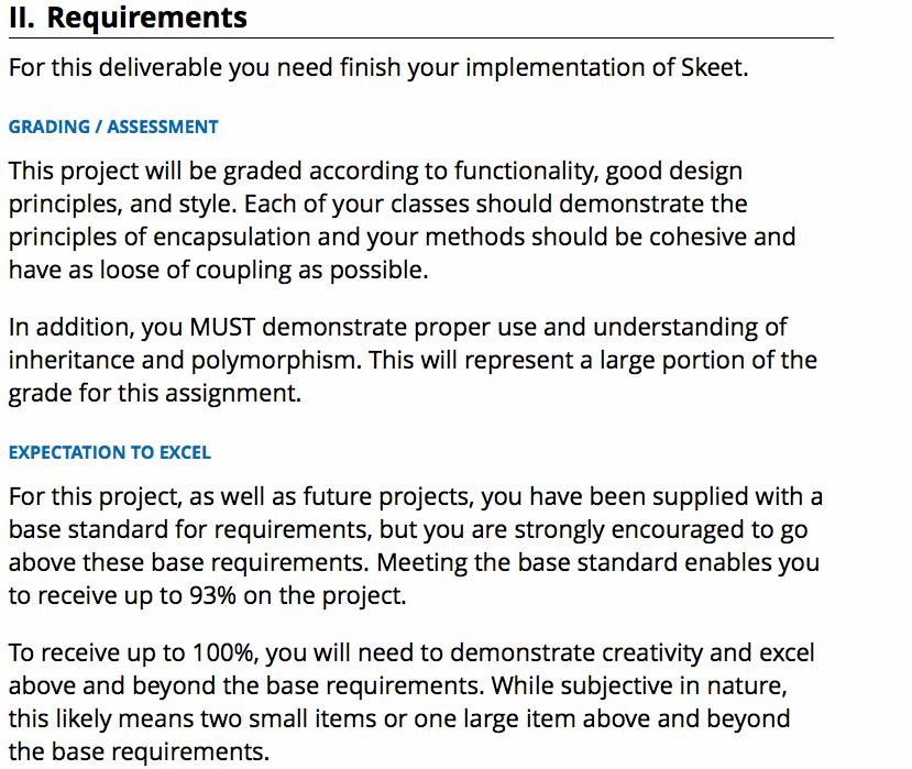 Programming and Data Structures I CS 241 Skeet | Chegg.com