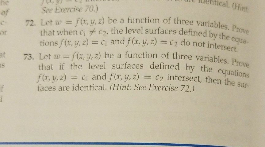 Solved U luentical. (Hint he of See Exercise 70.) 2) be a | Chegg.com