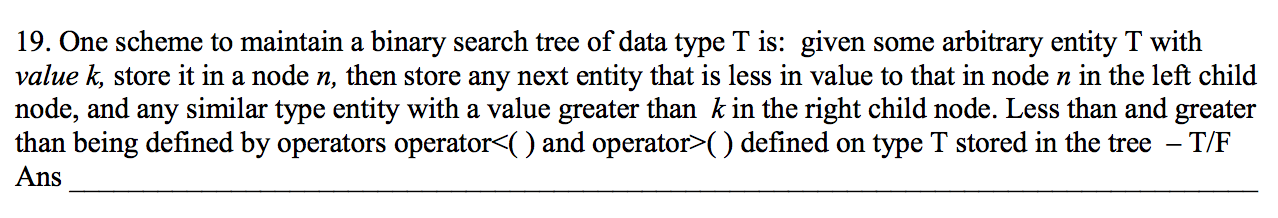 Solved: TRUE OR FALSE TRUE OR FALSE: Traversing A Binary T... | Chegg.com