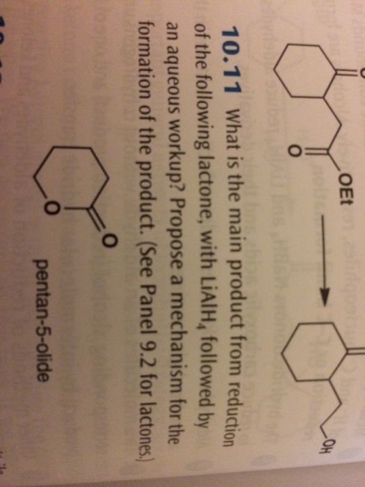 Solved 10.11 What is the main product from reduction of | Chegg.com