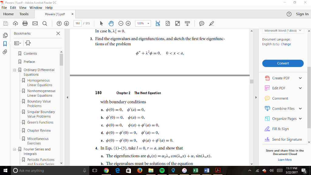 Solved Find the eigenvalues and eigenfunctions, and sketch | Chegg.com