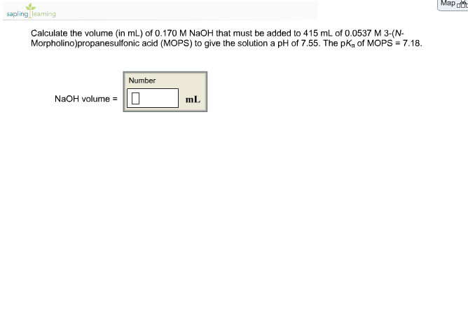 Solved Calculate the volume (in mL) of 0.170 M NaOH that | Chegg.com