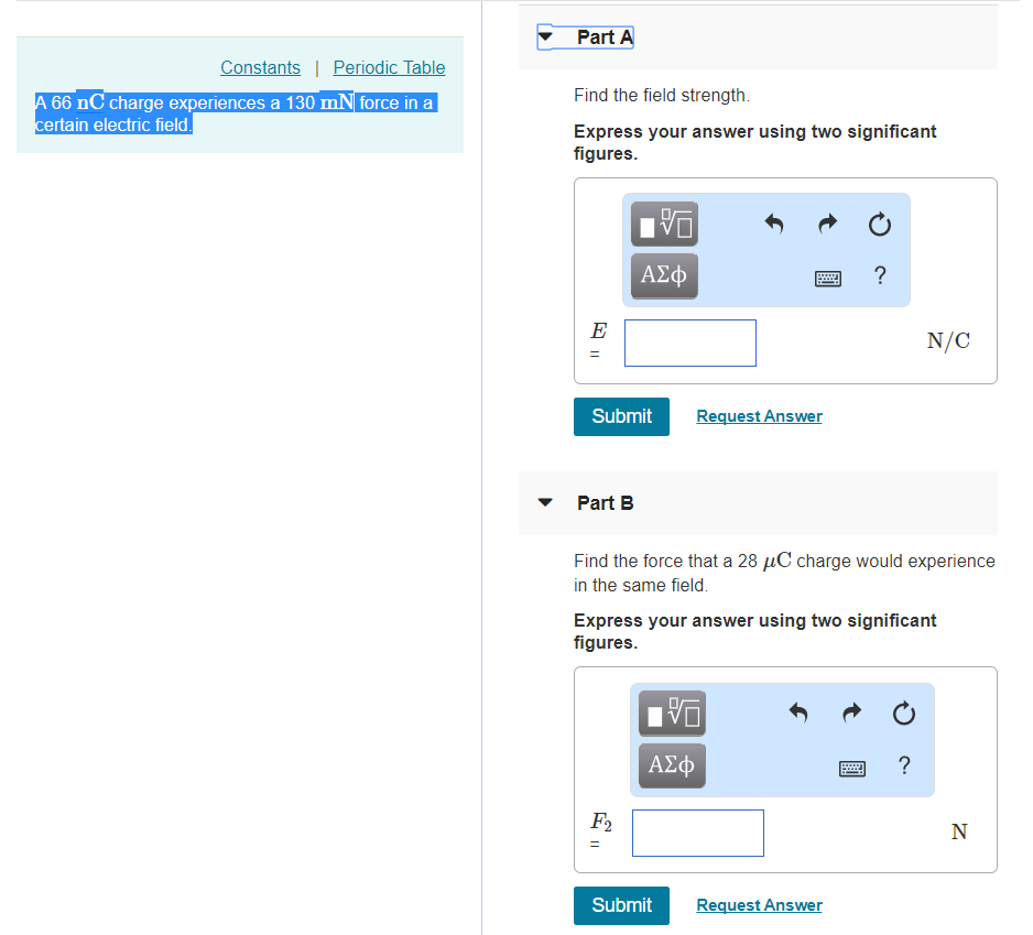 Solved Part A Constants Periodic Table Find the field | Chegg.com