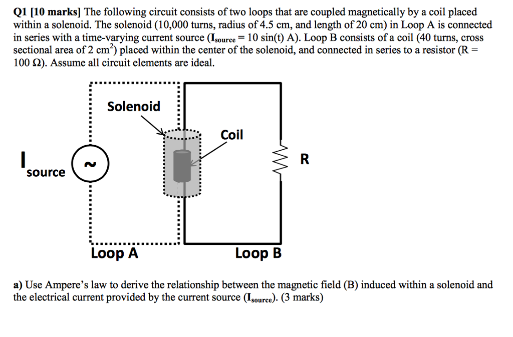 Solved Q1 [10 marks] The following circuit consists of two | Chegg.com