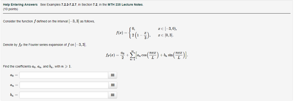 Solved Help Entering Answers (10 points) See Examples | Chegg.com