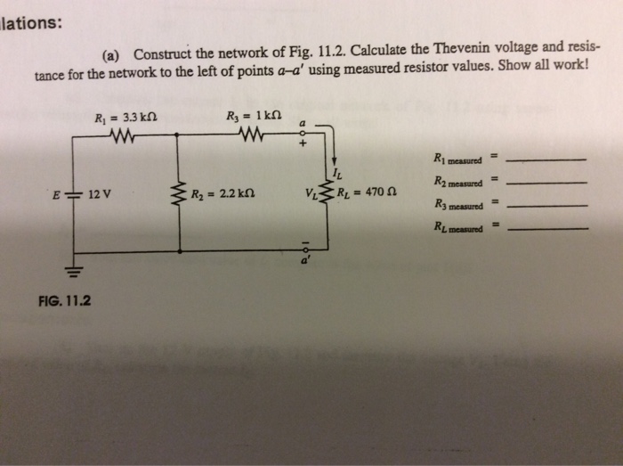 Solved Construct the network of Fig. 11.2. Calculate the | Chegg.com
