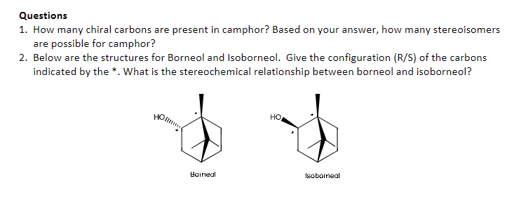 Solved Questions 1. How many chiral carbons are present in | Chegg.com