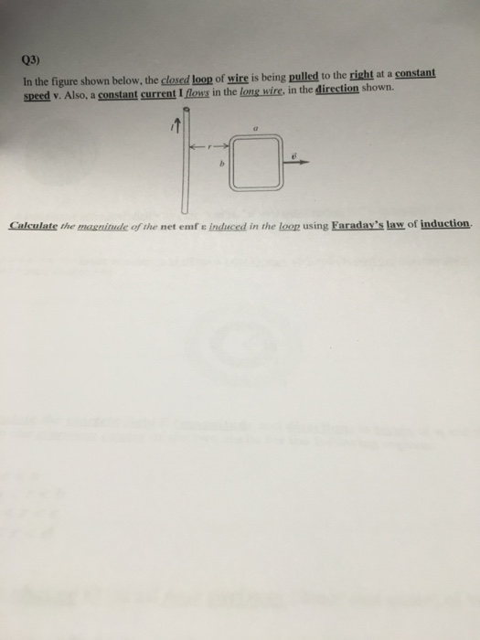 Solved In the figure shown below, the closed loop of wire is | Chegg.com