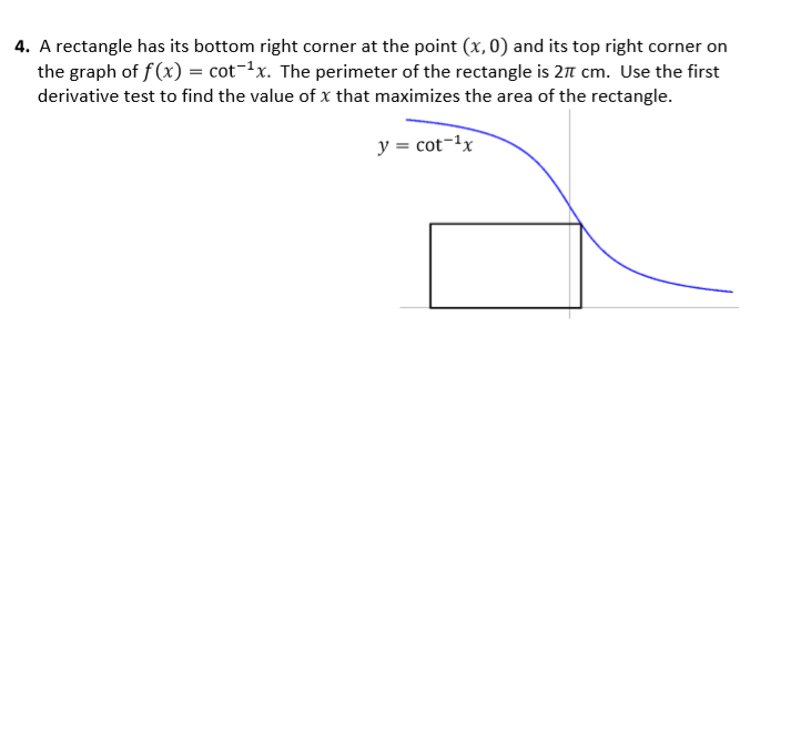 Solved 4. A rectangle has its bottom right corner at the | Chegg.com