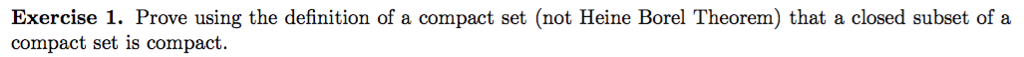 Solved Prove using the definition of a compact set (not | Chegg.com
