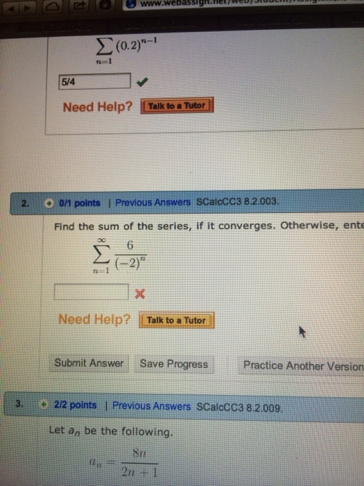 Solved Find the sum of the series, if it converges. | Chegg.com