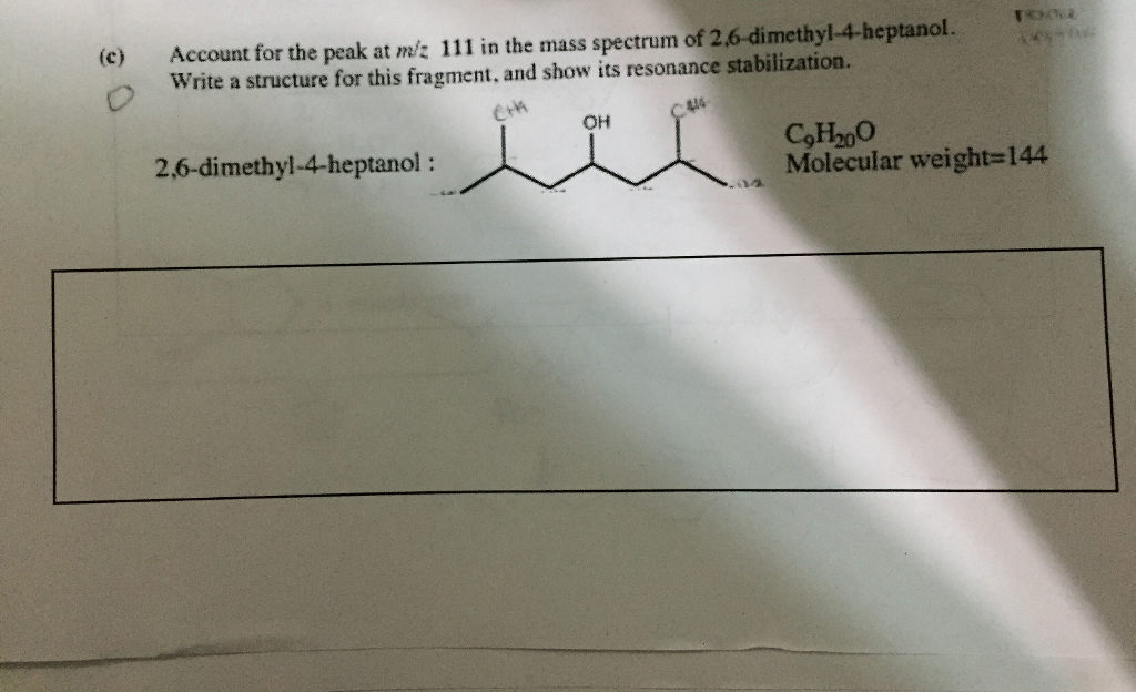 Solved Account for the peak at m/z 111 in the mass spectrum | Chegg.com
