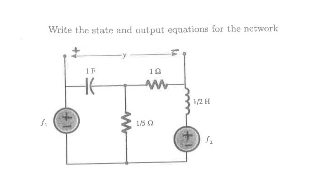 Solved Write the state and output equations for the network | Chegg.com