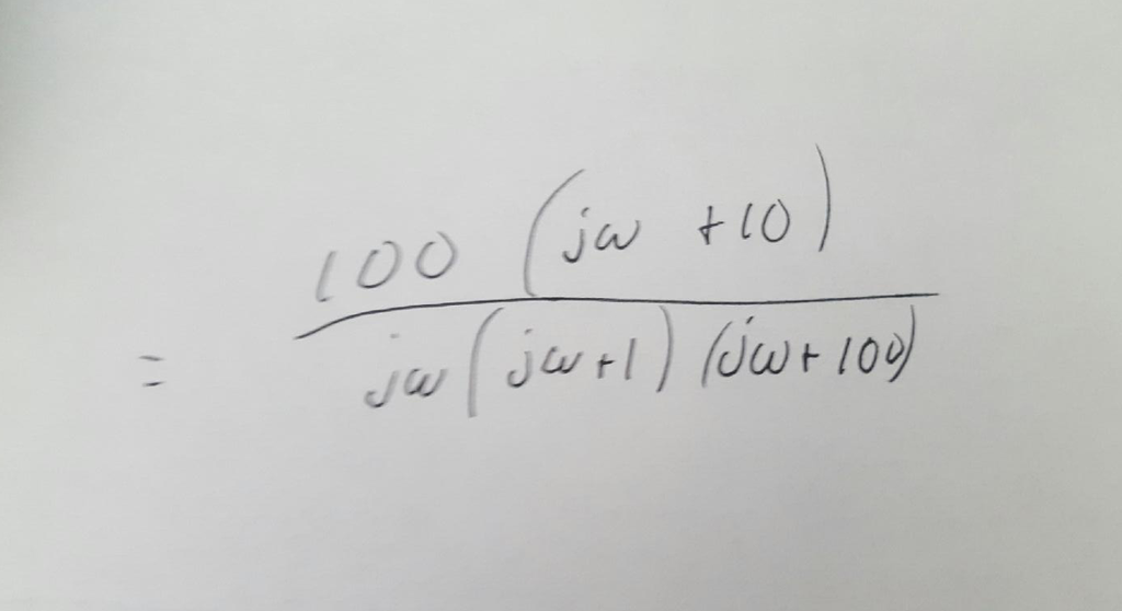Solved Draw the bode plot 100 (j omega + 10)/j omega (j | Chegg.com