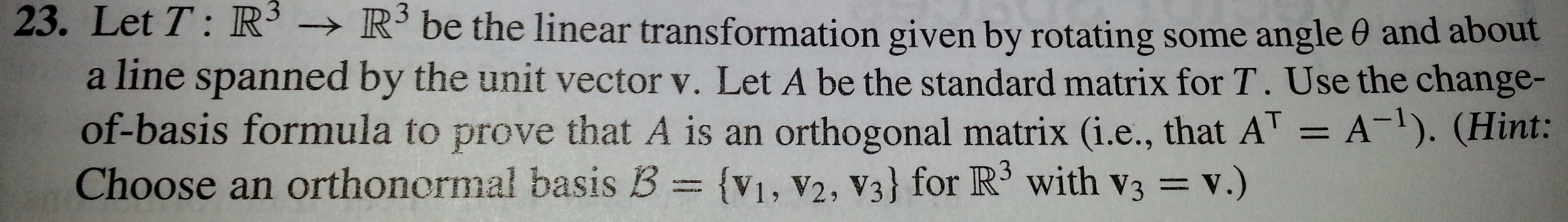 Let T: R3 rightarrow R3 be the linear transformation | Chegg.com