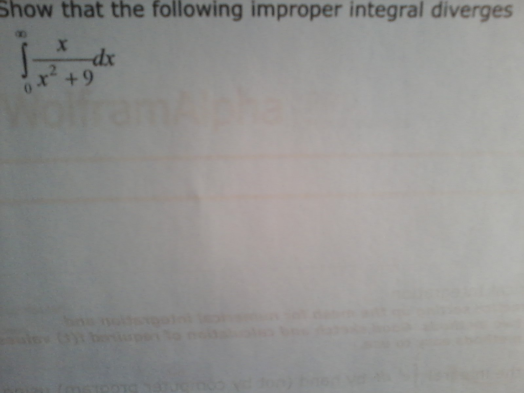Solved Evaluate Improper Integral Using Limits For Integrals