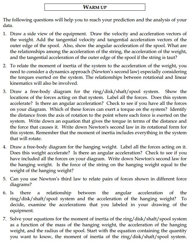 LAB 6 PROBLEM 1: MOMENT OF INERTIA OF A COMPLEX | Chegg.com