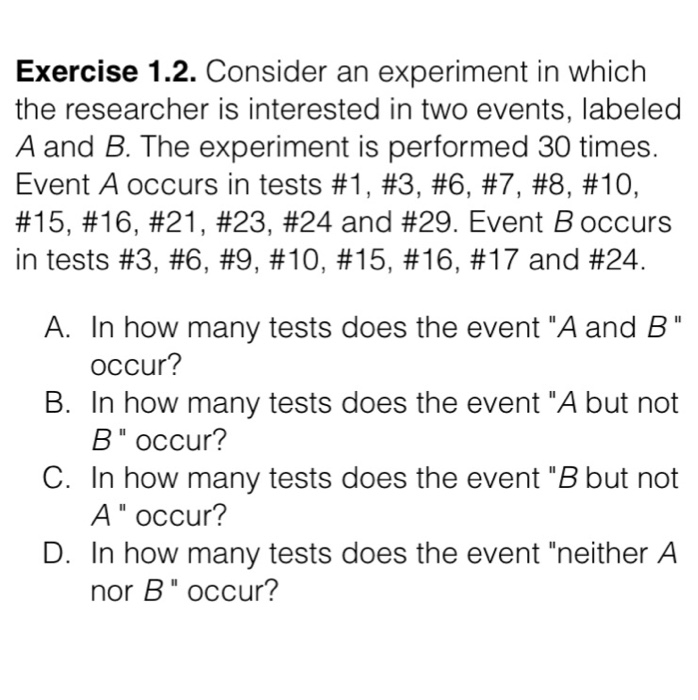 Solved Consider an experiment in which the researcher is | Chegg.com