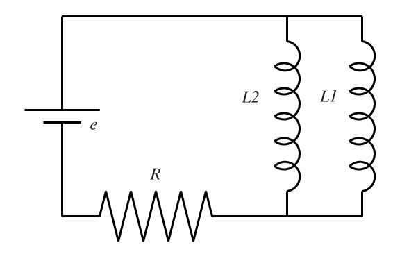 Solved An RL circuit consists of two inductors | Chegg.com